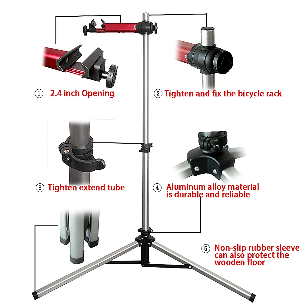 Professional Bicycle Display Stand Bicycle Steel Telescopic Arm Cycle ...