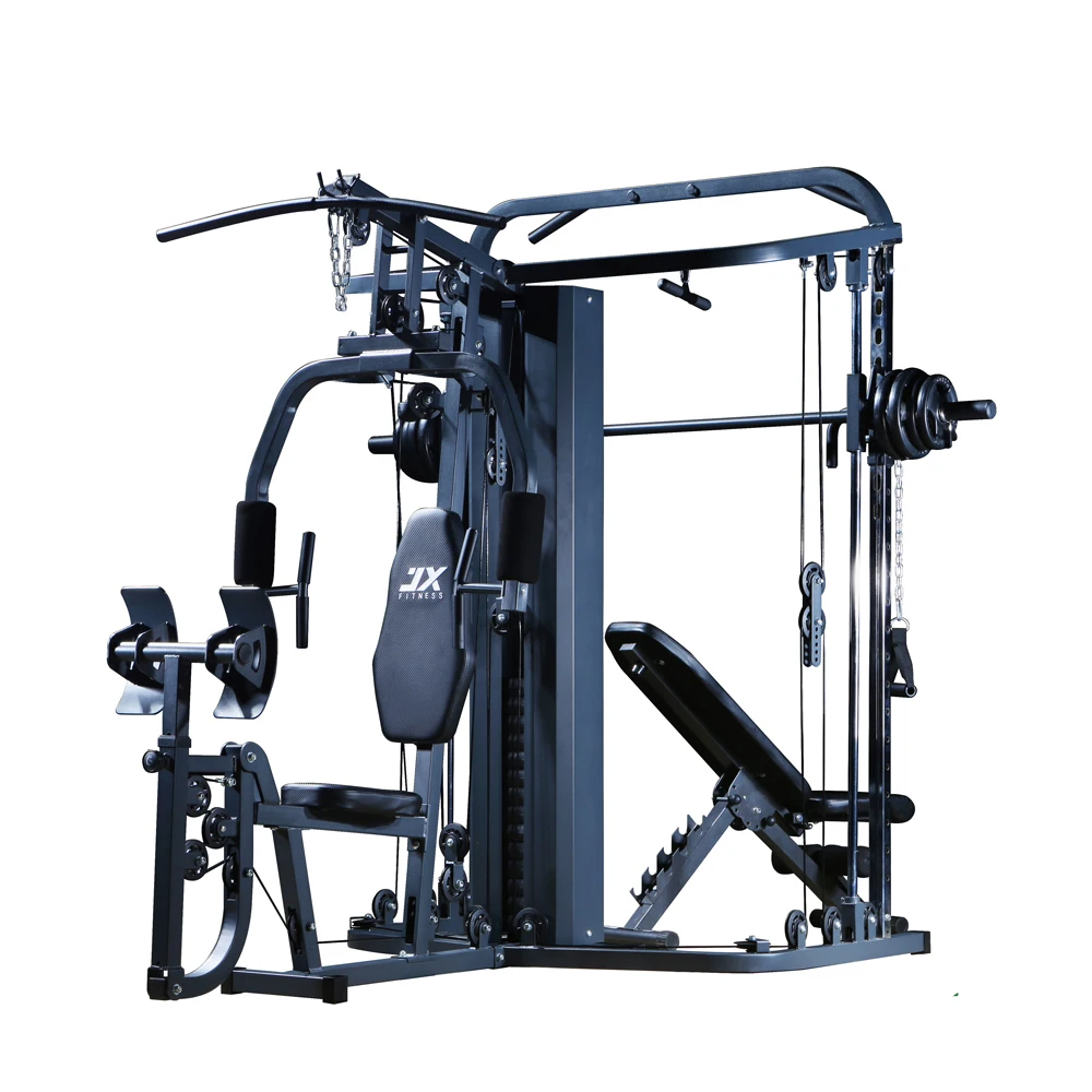 Multi Function Home Gym Bodybuilding Fitness Machine Two Stations Multi ...