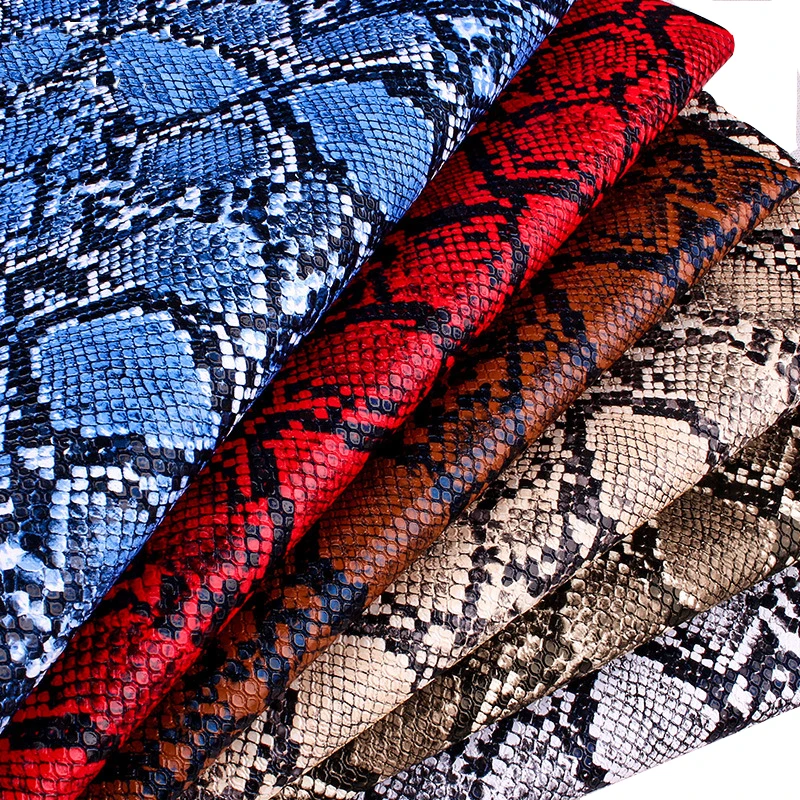 PU/PVC Faux Leather Fabric - Popular Lizards Snakes Skin Pattern