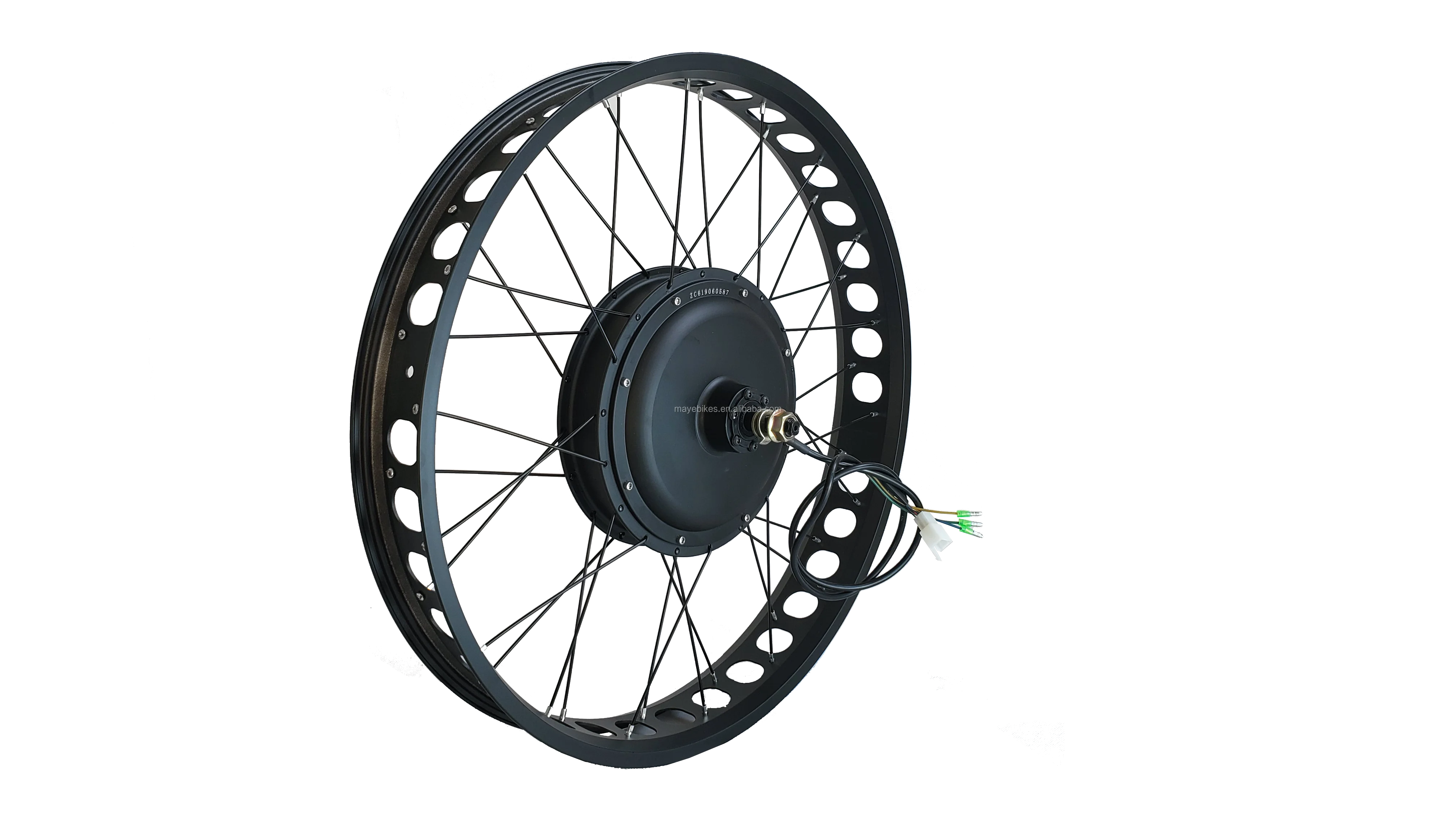 Ban Sepeda Listrik, Daya Tinggi 26 Inci 4.0 48V 1000W Kit Sepeda ...