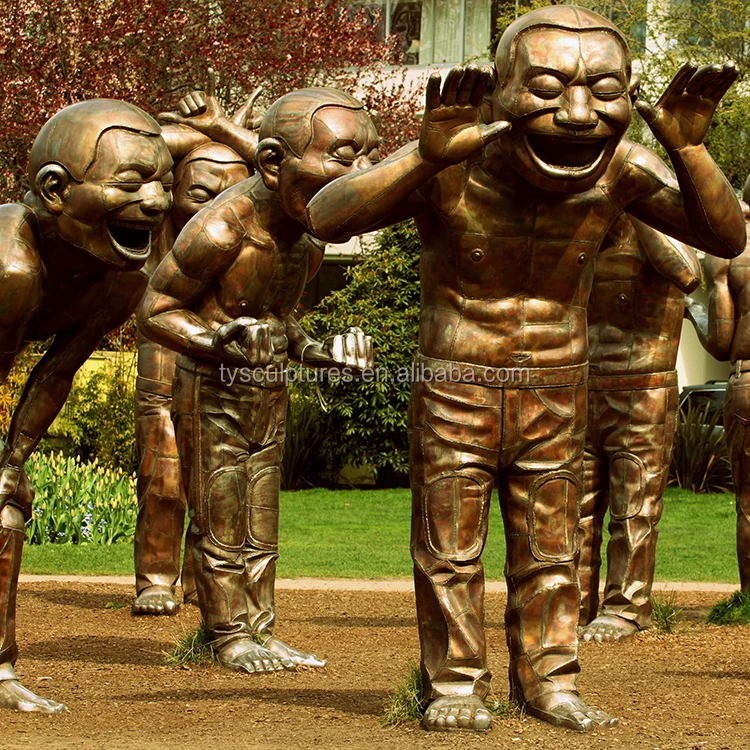 Big Size Life Size Bronze Smile Artwork Statue For Gate - Buy Bronze ...