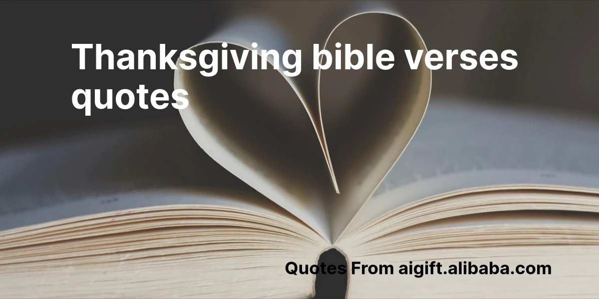 Thanksgiving Bible Verses & Quotes for Gratitude