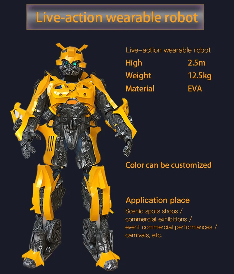 Modern Cosplay Led Transformers Robot Costume Robot For Event - Buy ...