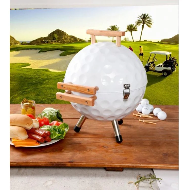 Amazon Hot Sales Portable 14" Basketball Shape Bbq Grill Outdoor ...