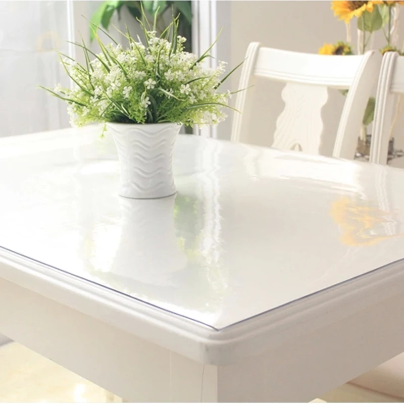 Plain PVC Transparent Tablecloth Roll - Waterproof & Oilproof