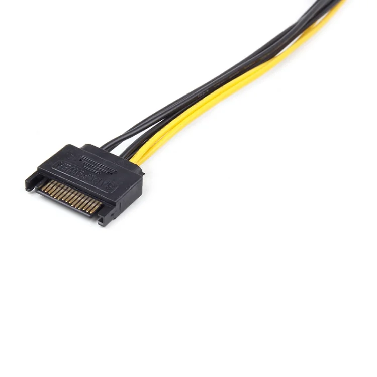 15P SATA to 8P Extension Cable - 20cm Power Cord for PC