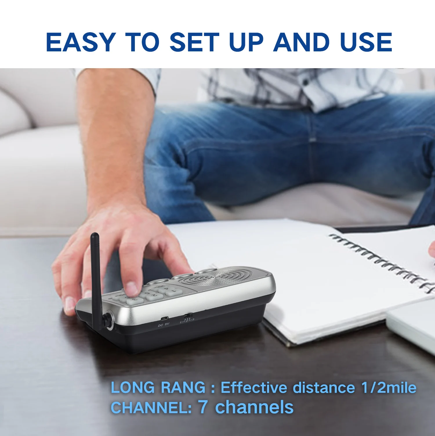 Long Distance Digital Wireless Intercom System for Home