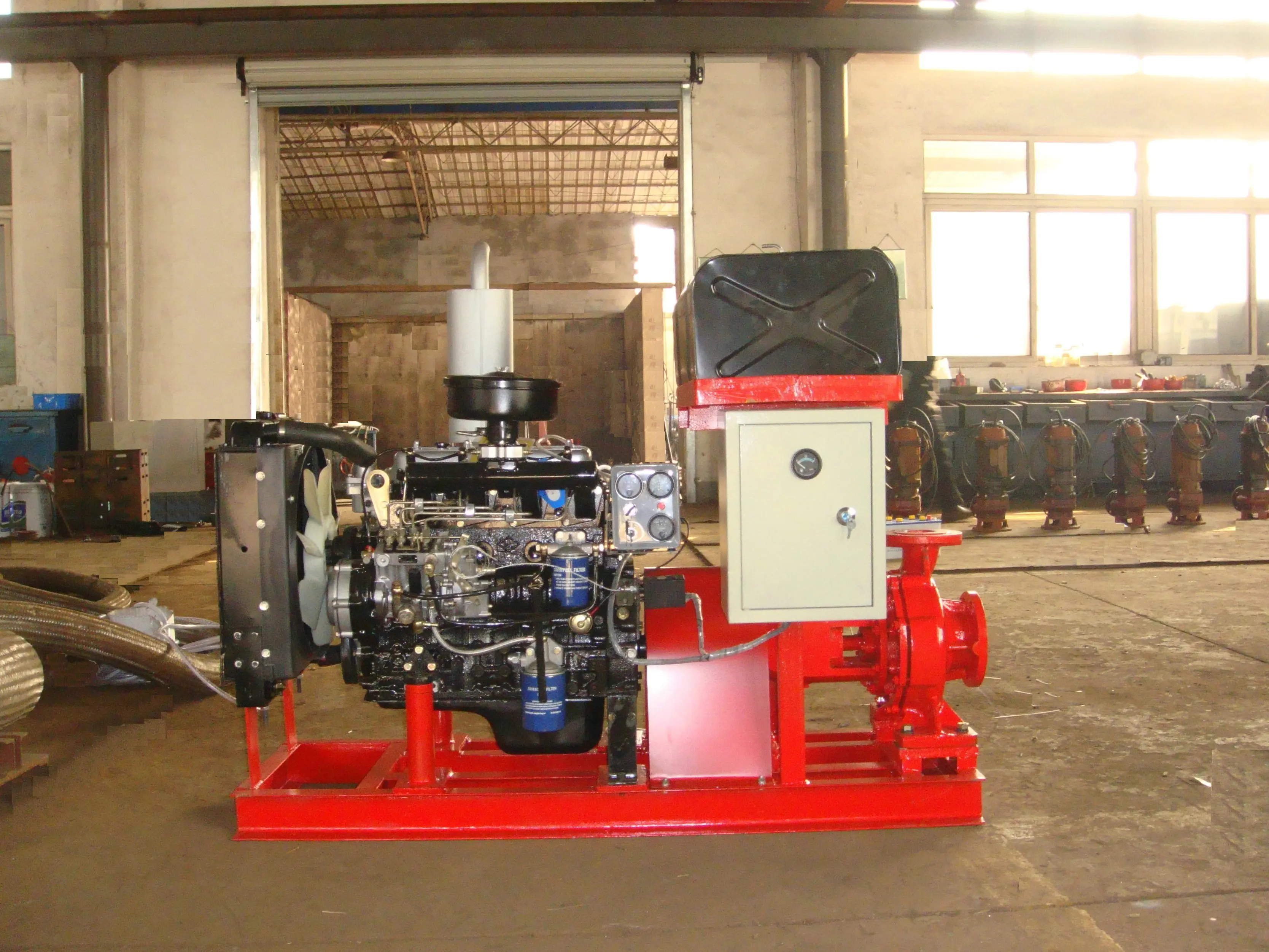 Nfpa 20 Fire Pump Set With Electric + Diesel Engine + Jockey Pump ...