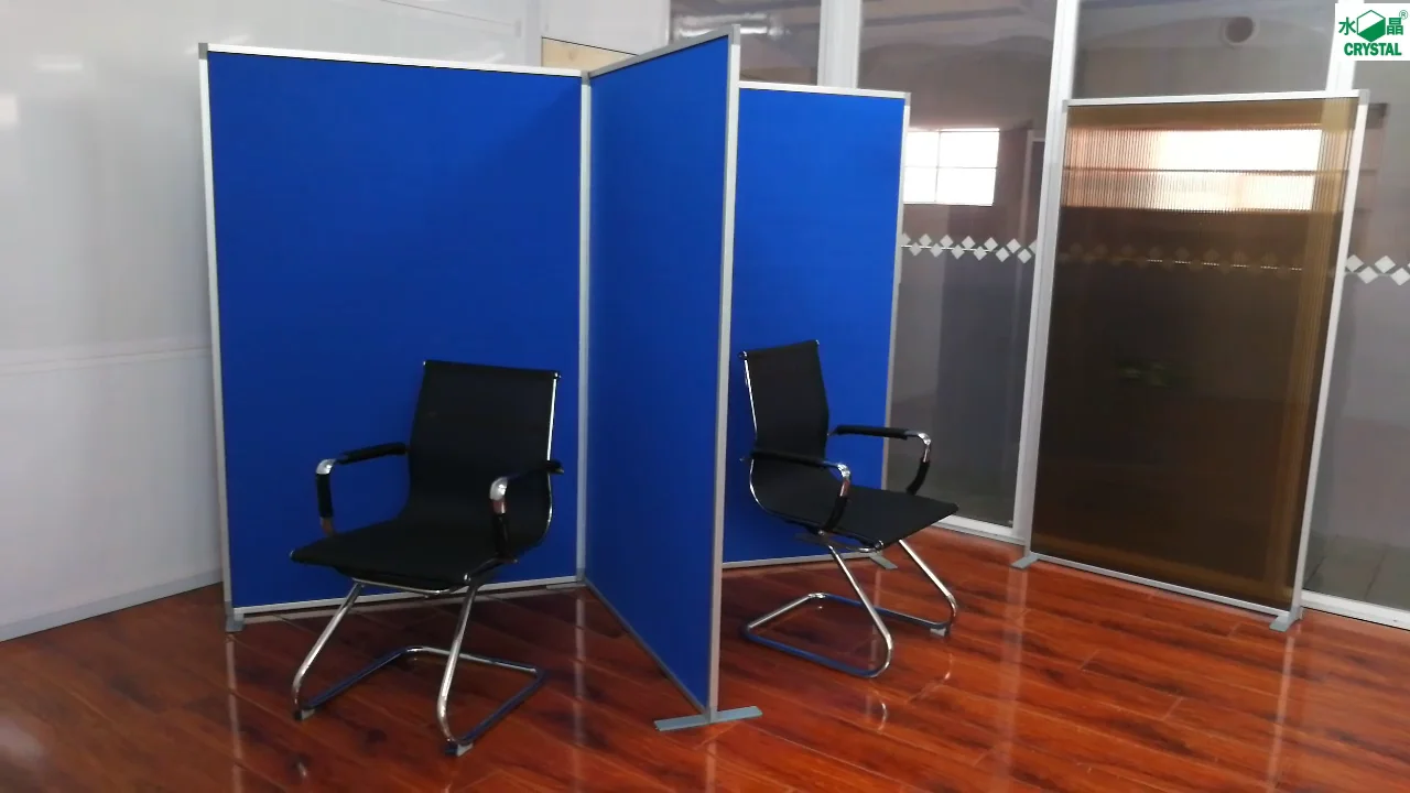 Aluminium Frame Acoustic Fabric Surface Partition Wall Free Standing ...