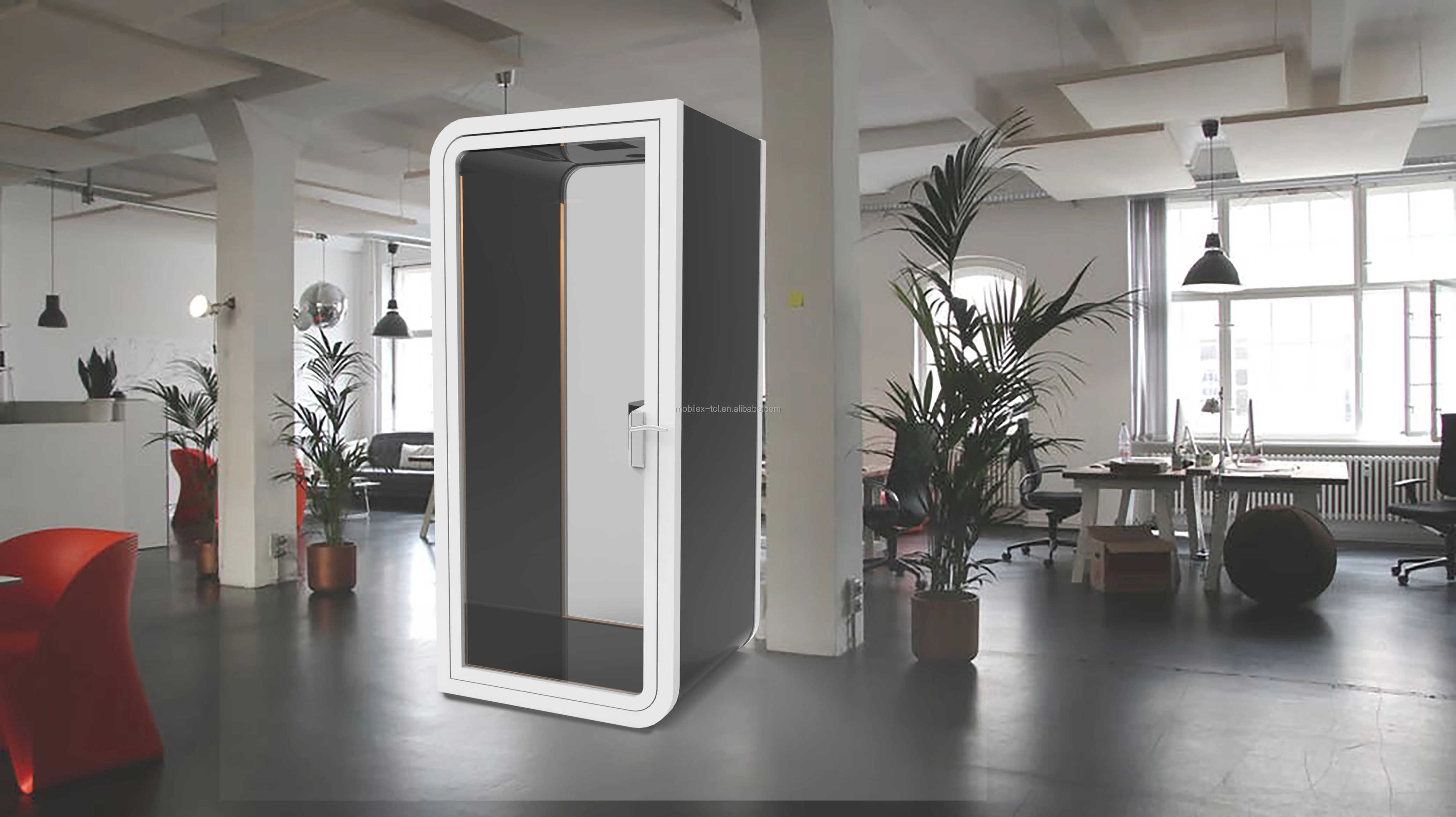Modern Design Single Person Office Cabin Soundproof Privated Phone ...