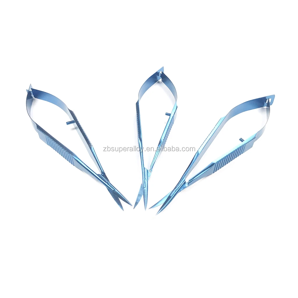 Titanium 10.5cm Ophthalmic Microsurgical Forceps Capsulotomy Vannas ...