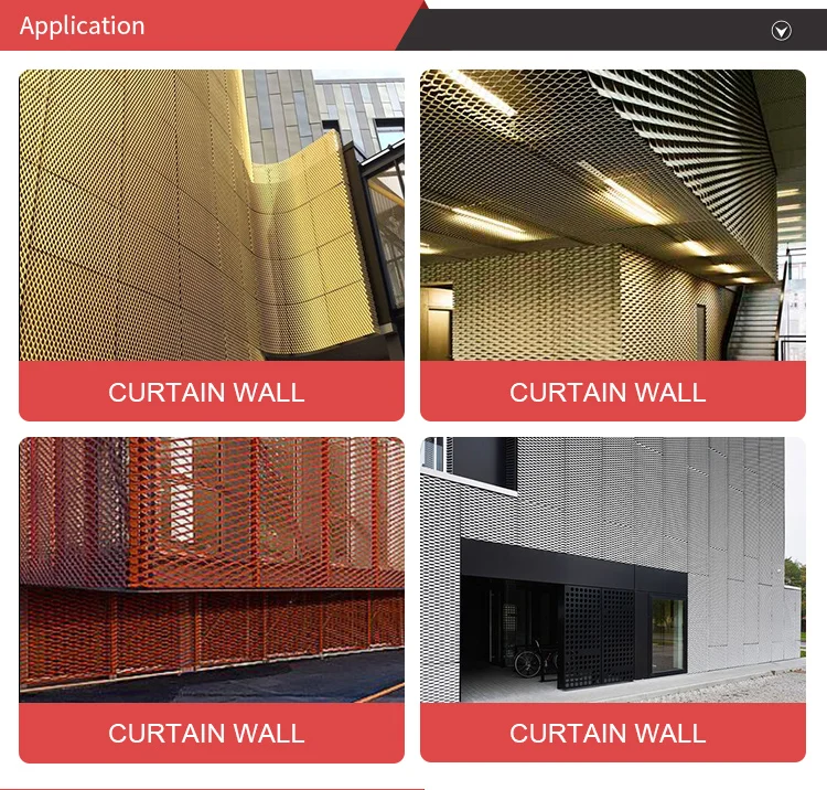 Yellow Aluminum Expanded Metal Sheet For Facade Cladding - Buy Black ...