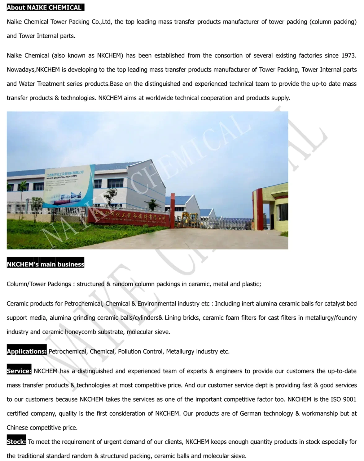 Methanol to Olefin (MTO) Catalyst - Sapo-34 Zeolite
