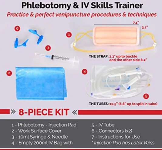 Venipuncture Forearm Phlebotomy Practice Kit,Intramuscular Injection ...