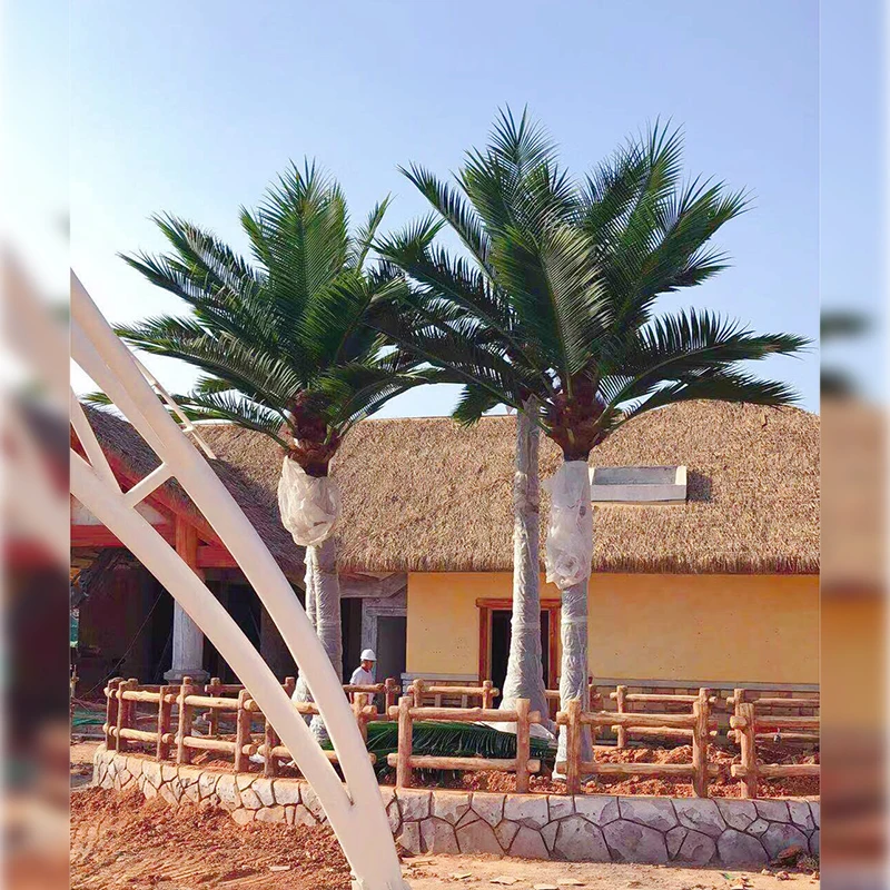 Durable and Eco-Friendly Artificial Coconut Trees for Outdoor