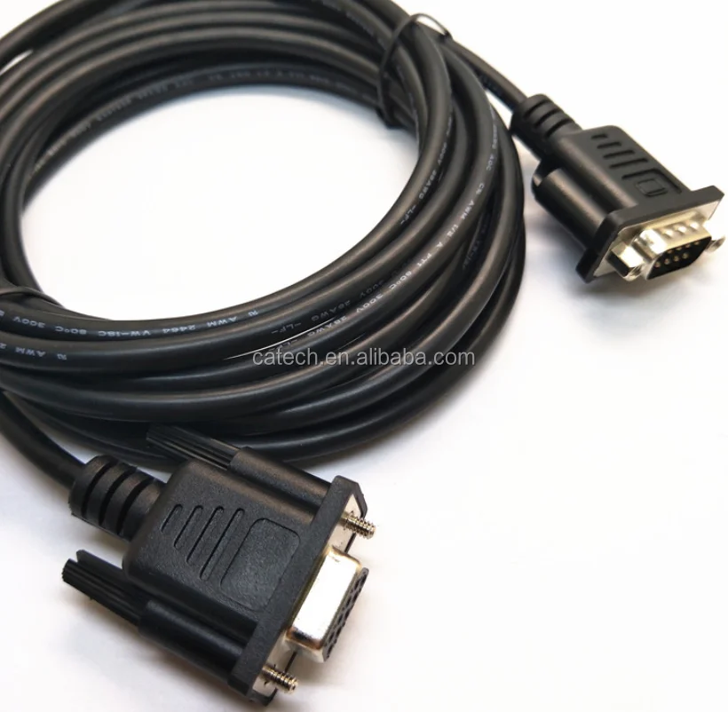 RS232 DB9 Male to Female Serial Cable| Alibaba.com