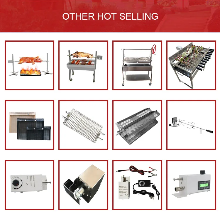 Cyprus Charcoal Barbeque Grill - Foukou Motorised Rotisserie