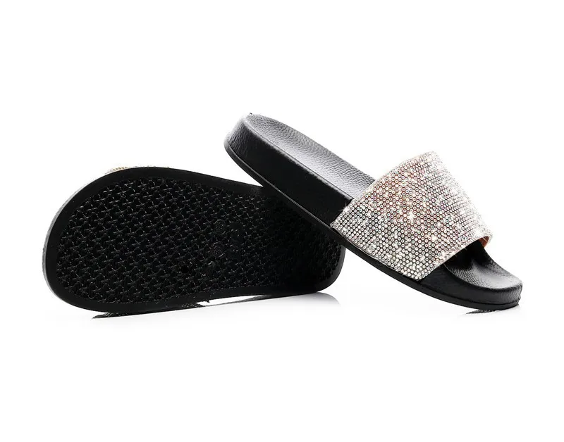 Diamond Slippers Custom Slides Slippers Fashion Women Slides Slippers ...