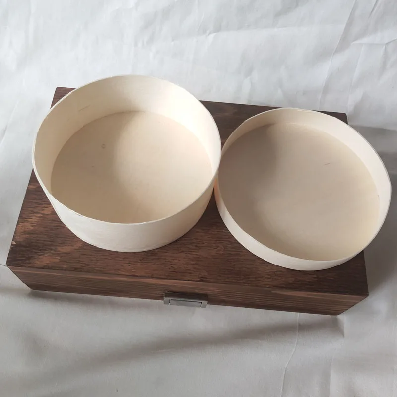 Double Baked Cream Cheese Wooden Poplar Veneer Cake Packaging Box - Buy ...