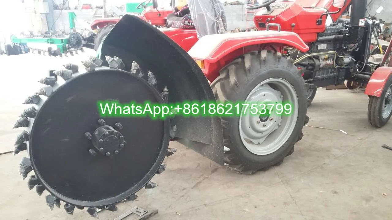 Tractor Mounted Disc Wheel Trencher - Efficient Trenching