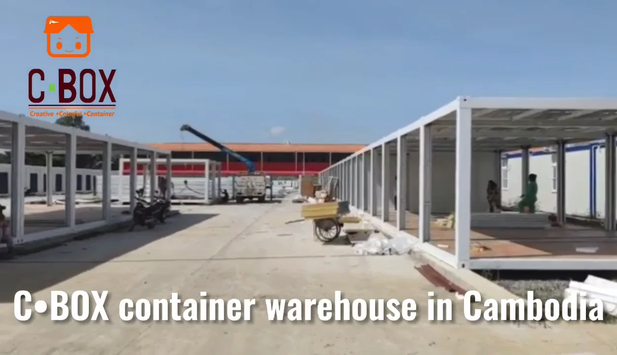 Modern Design 40ft Steel Structures Container Office Warehouse ...