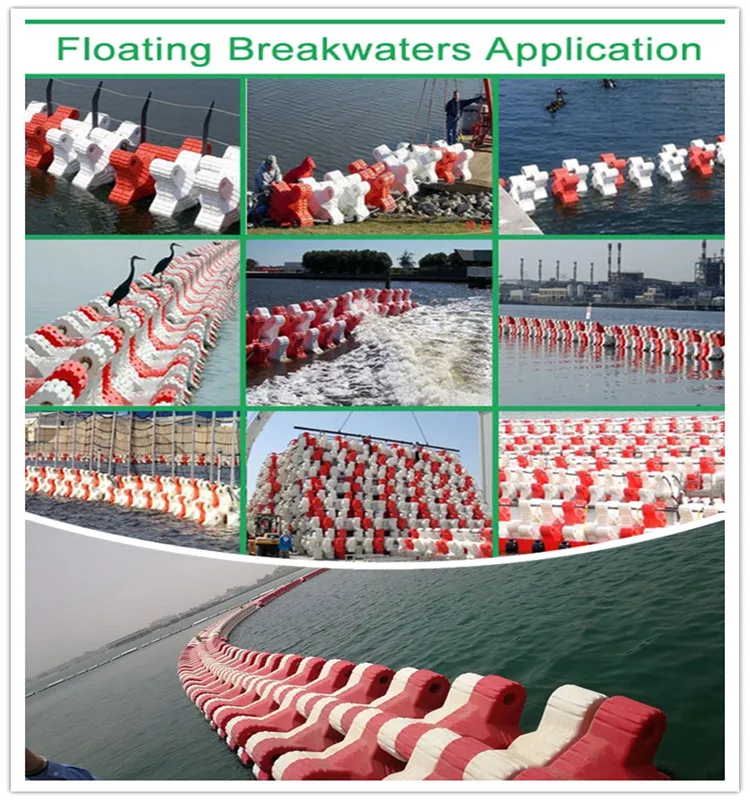 Plastic Floating Wave Breaker - Durable HDPE Marine Solutions, Easy ...