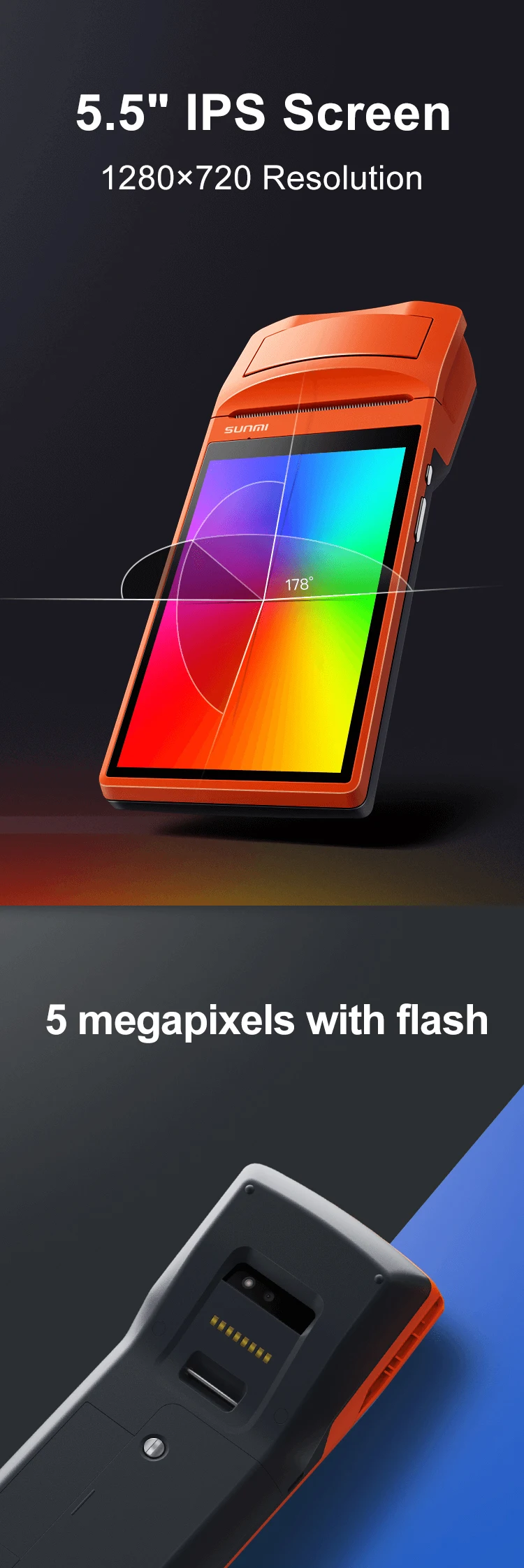 SUNMI V1S Android POS Systems - Reliable and Versatile