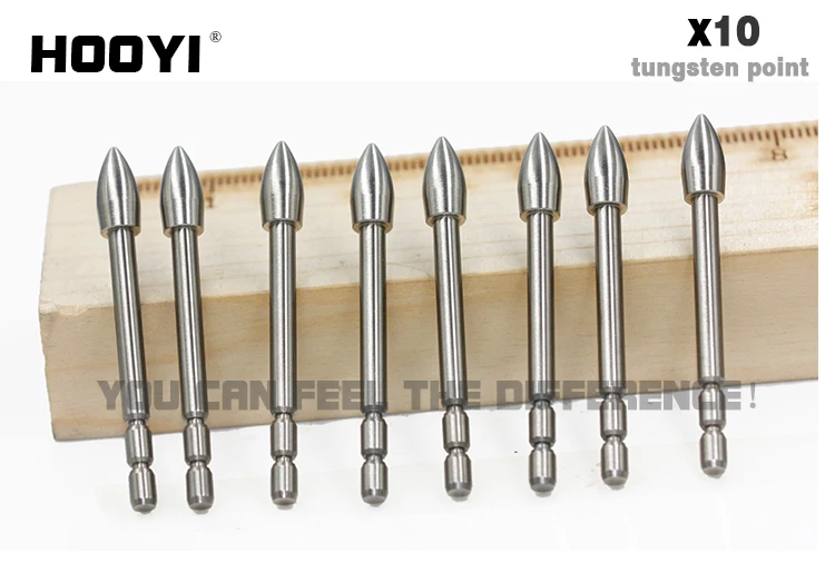 X10 Tungsten Point Steel Glue-in Archery Hunting Bullets
