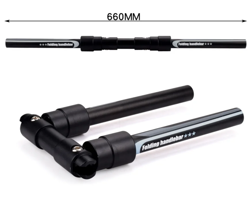 11030 25.4/31.8*560/660mm Alloy Foldable Folding Bike Handlebar Bicycle ...