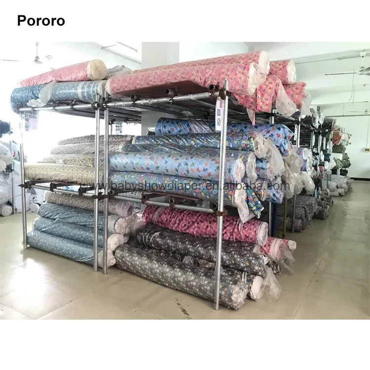 Polyester Pul Laminated Plain Color Fabric Cloth Diaper Waterproof ...