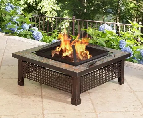 Decorative Tile Fire Pit Table Outdoor Mosaic Firepits - Buy Eramic ...