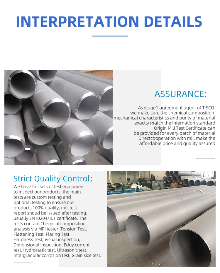 Stainless Steel Ss 201 316 321 304 410 420 430 J1 Welded Pipe Price In ...