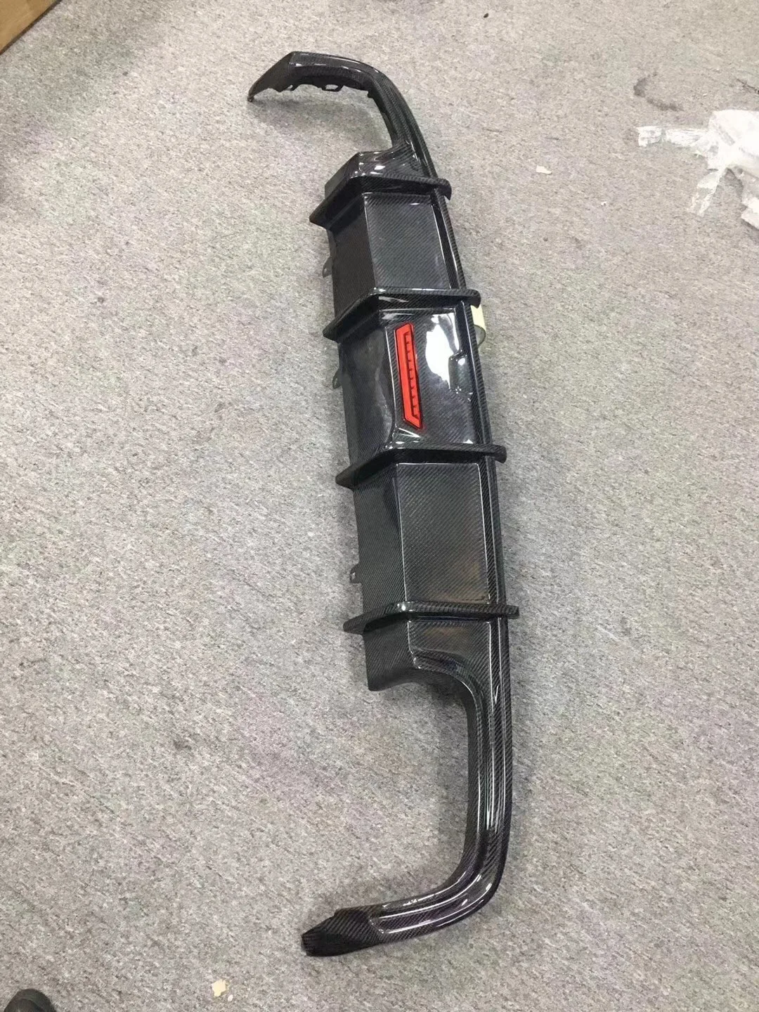 Led Style A6 Rear Diffuser Separator for Audi A6 C8 18-21