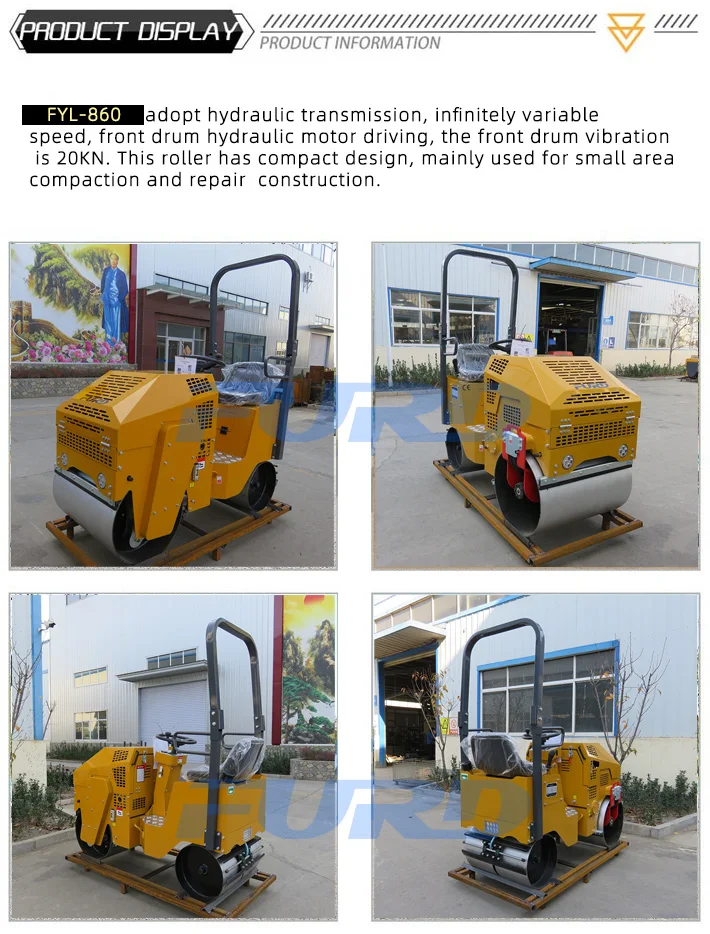 Mini Asphalt Road Roller Compactor For Sale Fyl-860 - Buy Asphalt ...