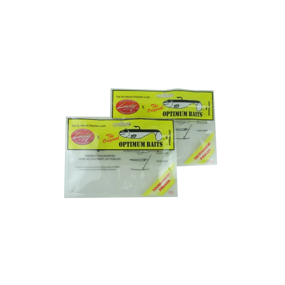 Custom Plastic Soft Fishing Bait Worm Bag Lures Baits Packaging Zip ...