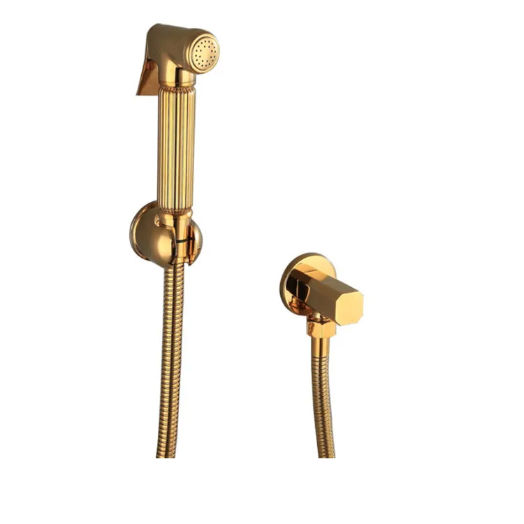 Old Fashioned Muslim Shattaf - Brass Bidet Sprayer Set