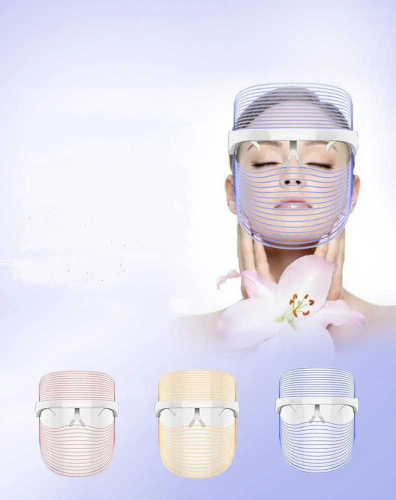 2021 Led Mask Beauty Portable 3 Color Pdt Led Light Anti Aging And ...