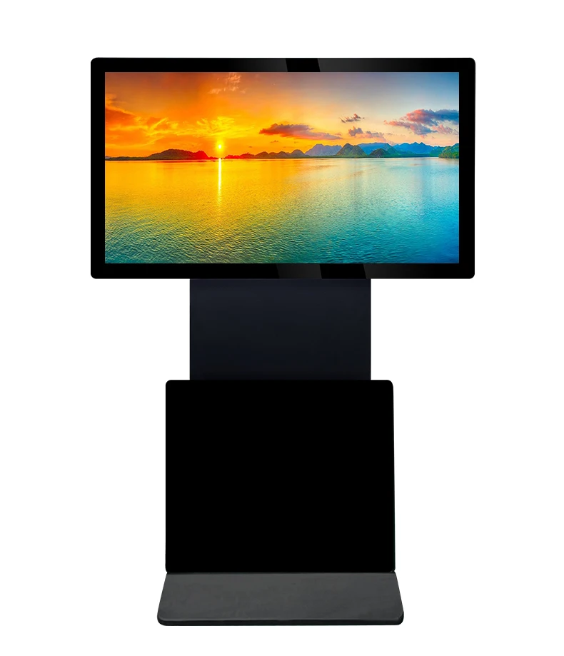 55 Inch Floor Standing Interactive Rotating Touch Screen Kiosk Digital ...