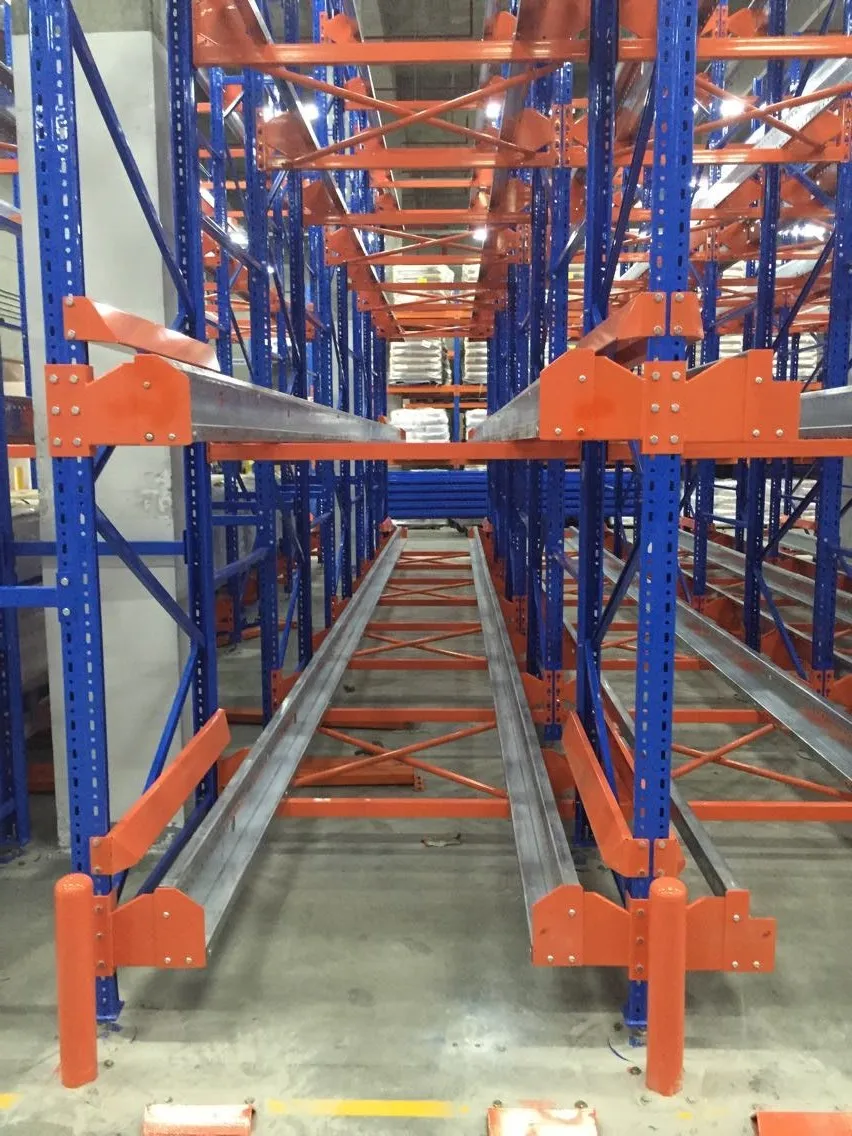 Cold Room Pallet Storage Warehouse Storage Radio Shuttle Racking System ...