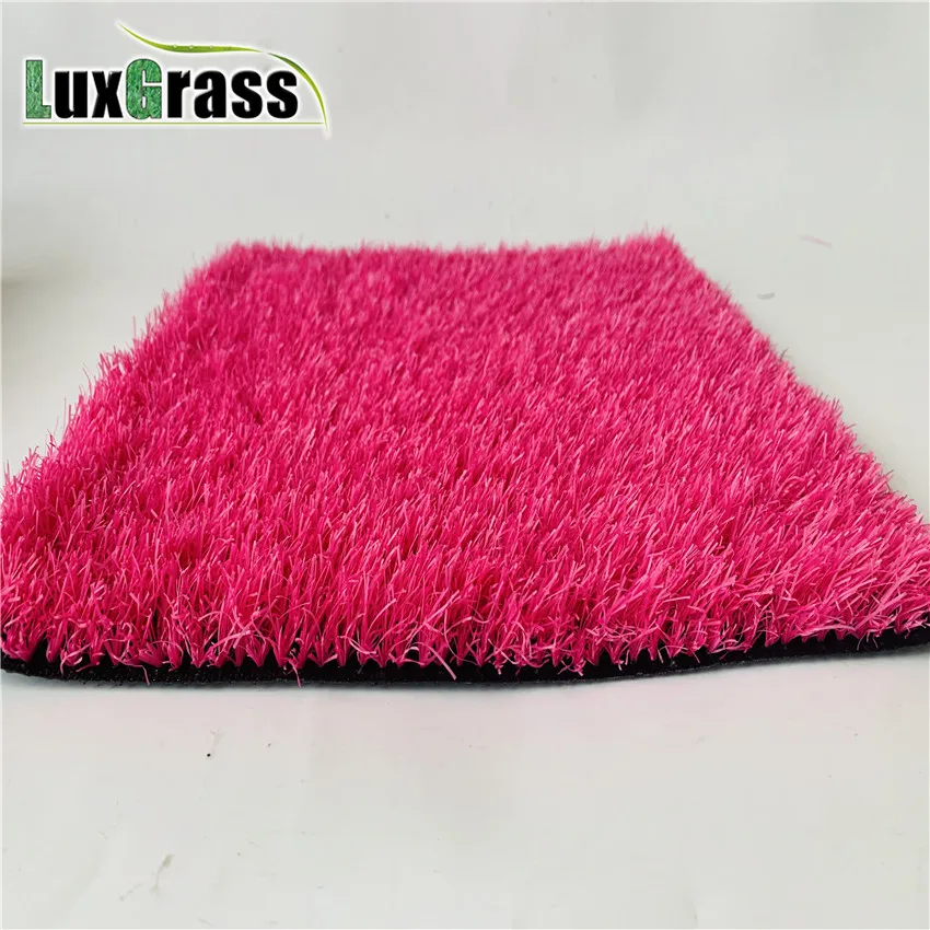 Luxgrass 25mm Pink Artificial Grass For Art Exhibition - Buy Pink ...