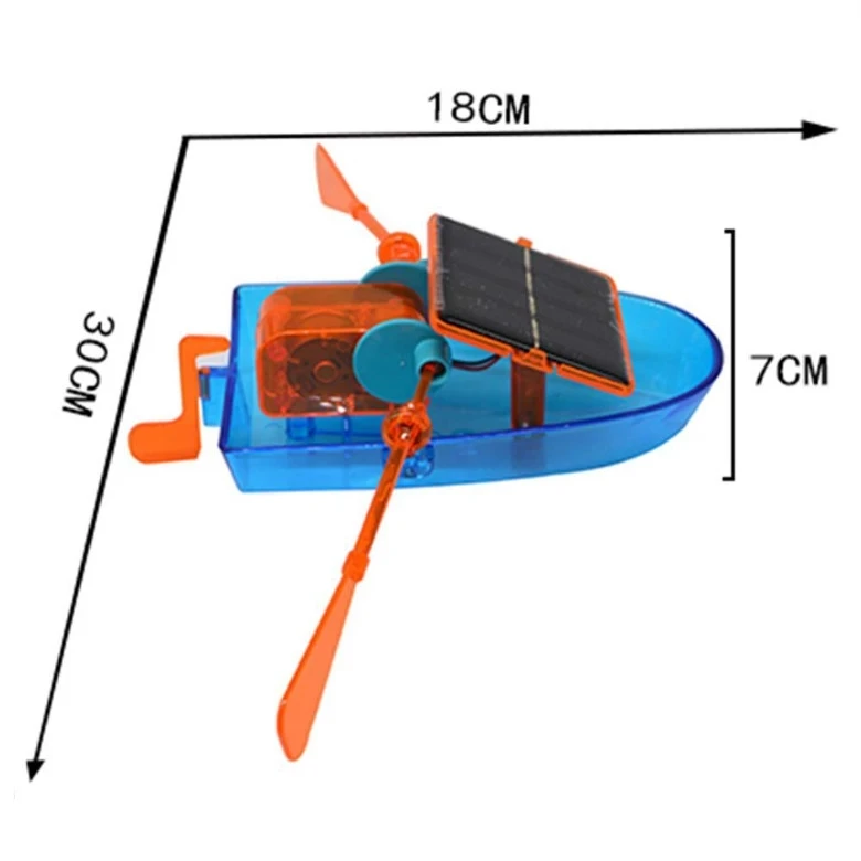 Diy Assemble Toy Set Solar Powered Rowing Robot Kit Science Educational ...