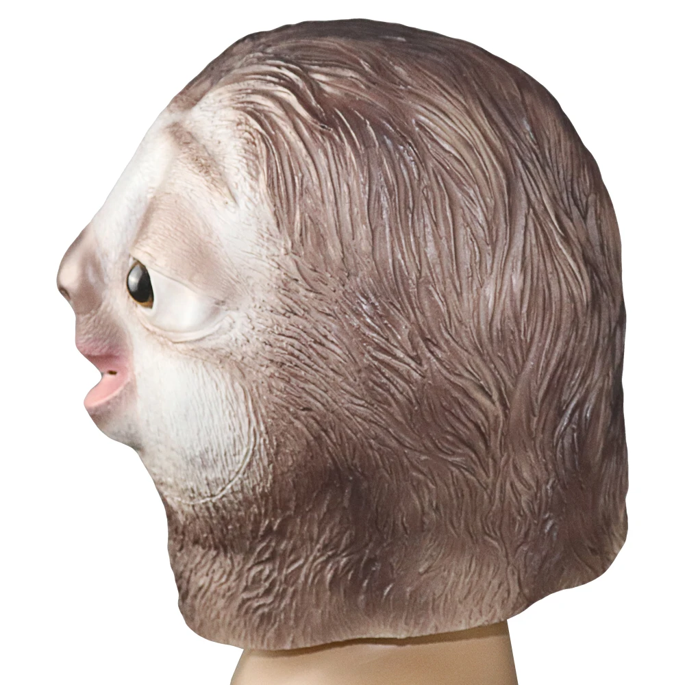 Halloween Scary Mask Voll Gesicht Faultier Latex Maske Maskerade ...