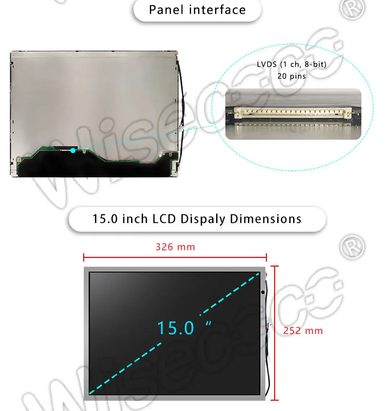 15inch 15 Inch Replacement Tft Lcd Touchscreen Advertising Tv 1024*768 ...