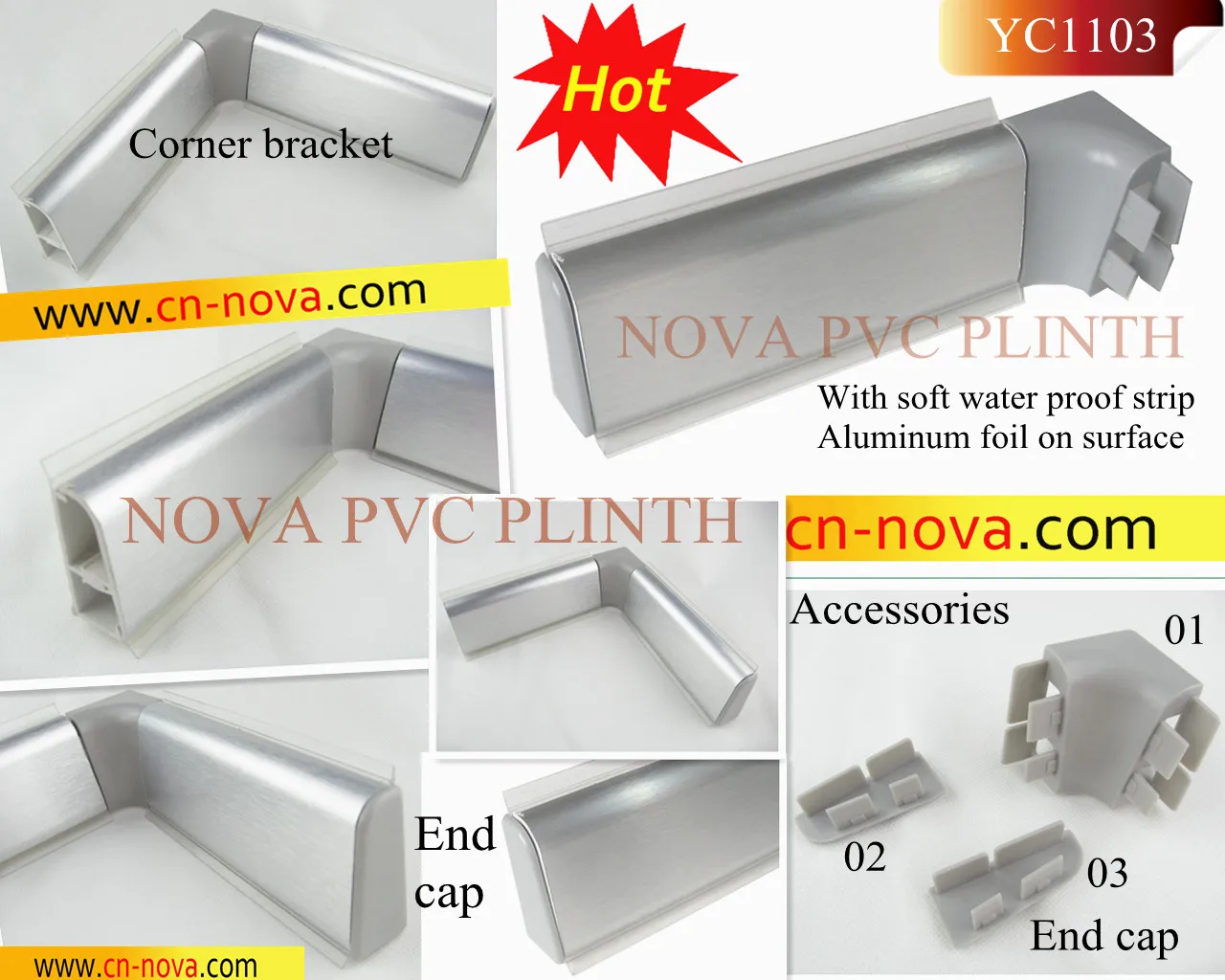 Plastic Kitchen Cabinet Aluminum Plinth Skirting Boards - Buy Kitchen ...