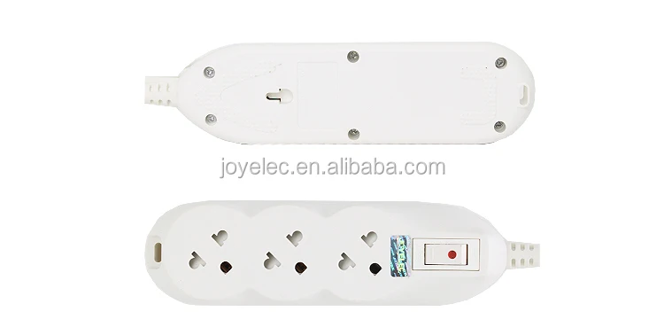 Plug Power 3 Way Electrical Switched Power Extension With Reset Switch ...