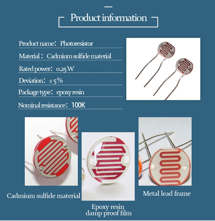 20mm 20528 LDR Light Dependent Resistor - High Quality