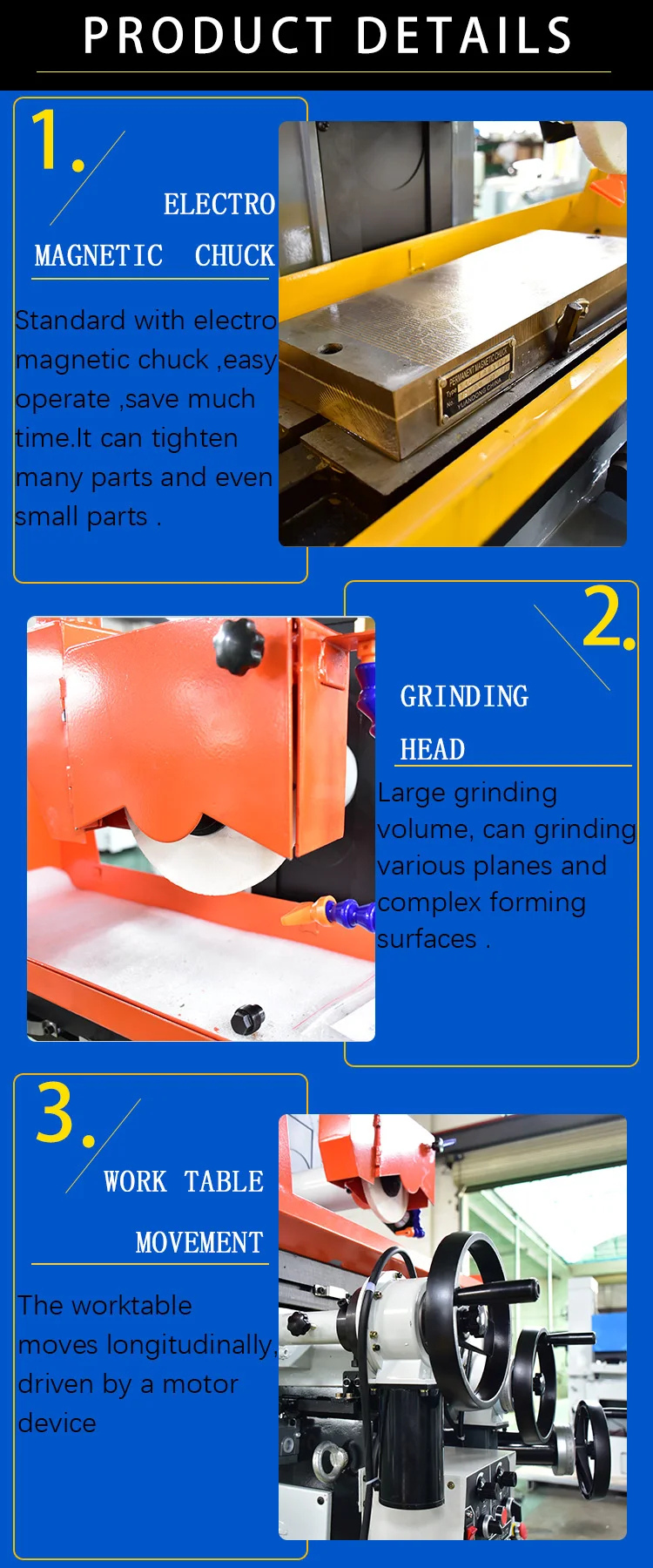 Cylinder Head Surface Grinding Machine MD618A - Universal Grinder for ...