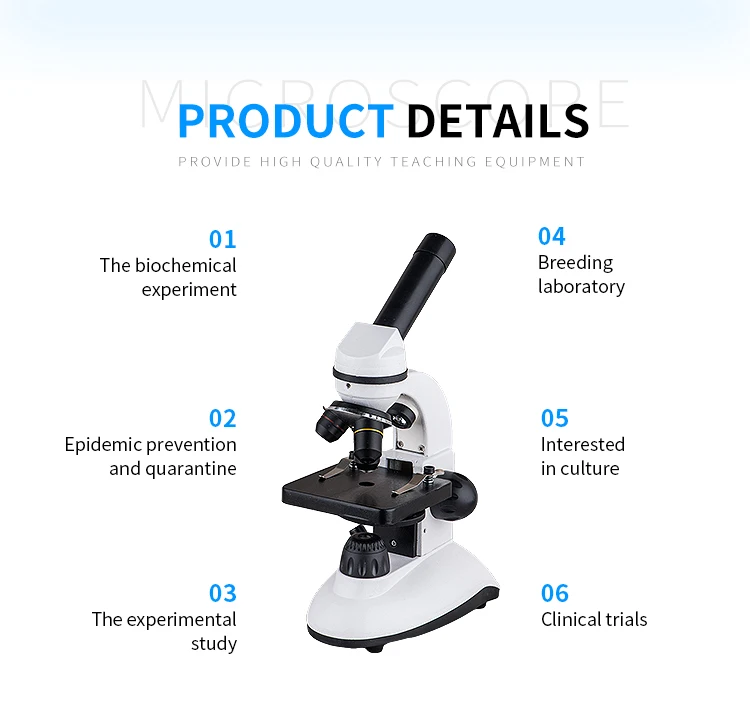 Children's Microscope - 10x, 100x, 400x Optical Lens Lab