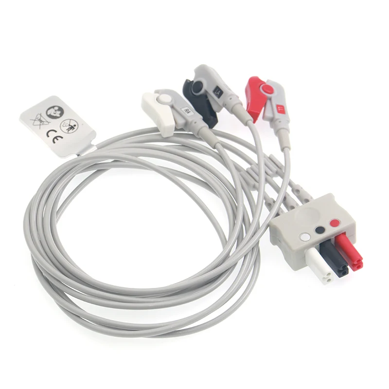 Hp 3-lead Ecg Cable Lead Wires With Grabber Iec For Patient Monitor,Ce ...