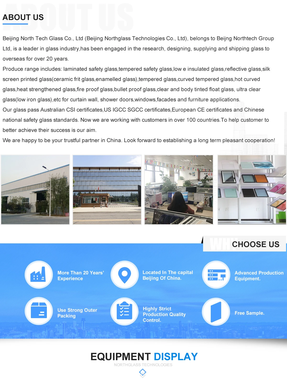 Beijing North Tech Group Ltd. - Construction Glass/Tempered Glass ...